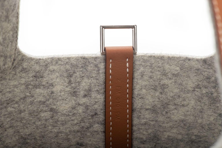 Hermès BNIb Picotin 18 Feutre Gris Gold For Sale at 1stDibs