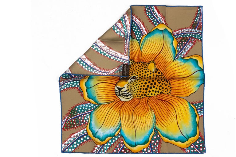 Hermès BNIB Yellow Taupe Baobab Gavroche For Sale at 1stDibs