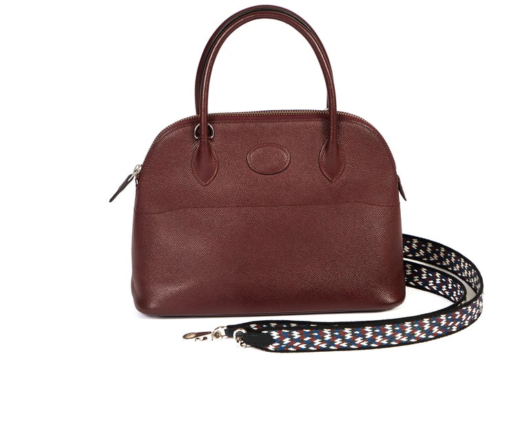 Hermès Bolide 27 Epsom Rouge H For Sale at 1stDibs