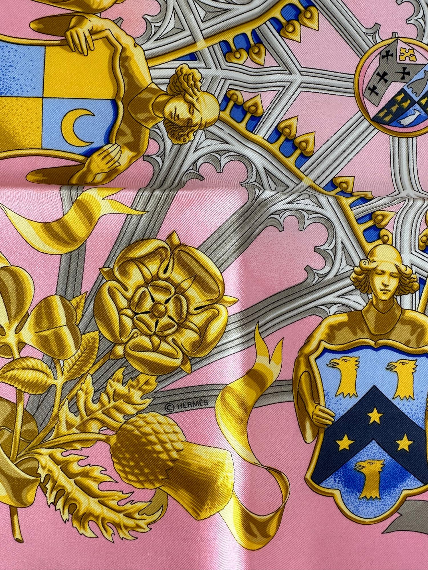 Hermes British Heraldry Designed by Vladimir Rybaltchenko (Rybal) 35" x ...