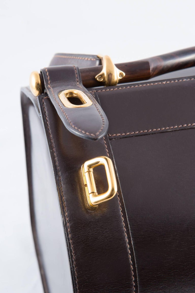Hermes Brown Box Calf Vanity Tote Bag at 1stDibs