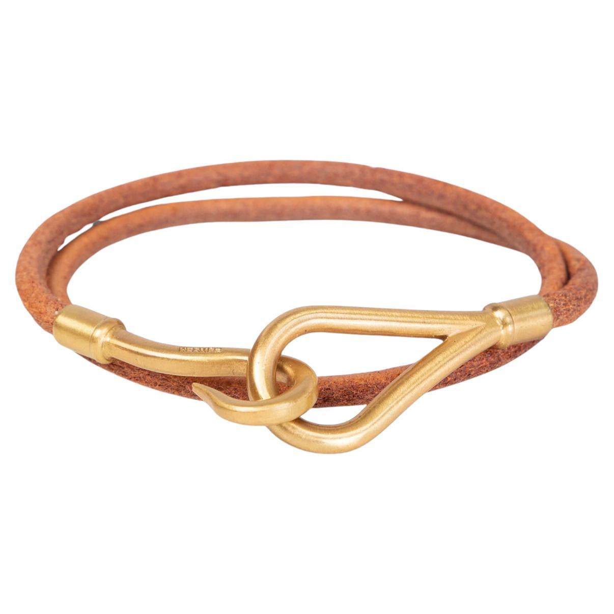 HERMES brown leather JUMBO DOUBLE TOUR Bracelet For Sale at 1stDibs ...
