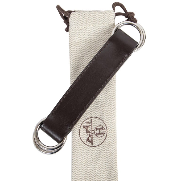 Hermès Brown Leather Romance Belt at 1stDibs | hermes romance belt