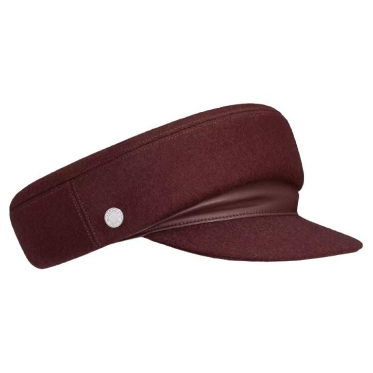 Hermes Burgundy / Burgundy Red Dani Cap For Sale at 1stDibs