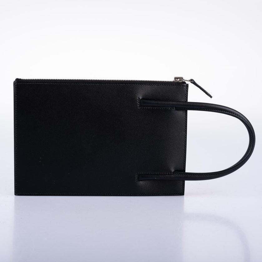 Hermès Cadena Lock Bag Black Tadelakt Leather For Sale at 1stDibs ...