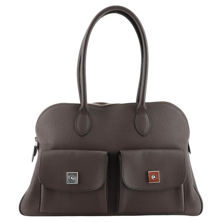 Hermes Caravas Handtasche aus Leder 43 im Angebot bei 1stDibs