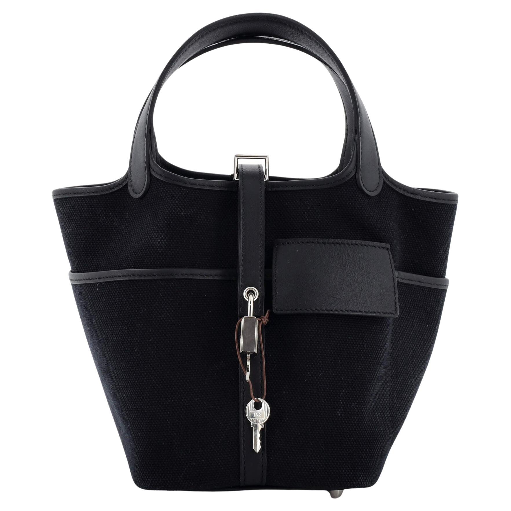 Hermes Bucket Bag Canvas - 4 For Sale on 1stDibs