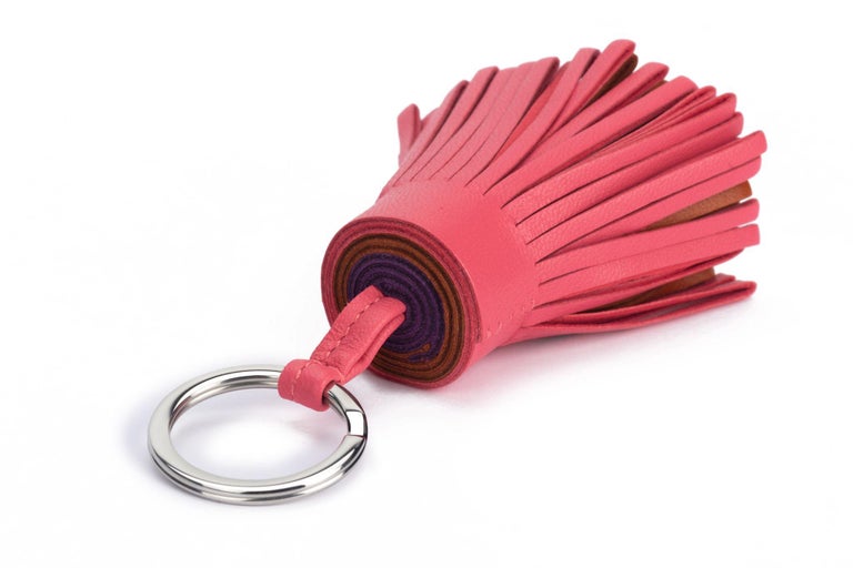 Hermès Carmen Key Ring Rose Pourpre For Sale at 1stDibs
