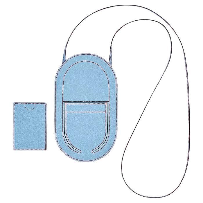 2018 Hermes Blue Hydra Evercolor Leather Constance Compact Wallet at ...