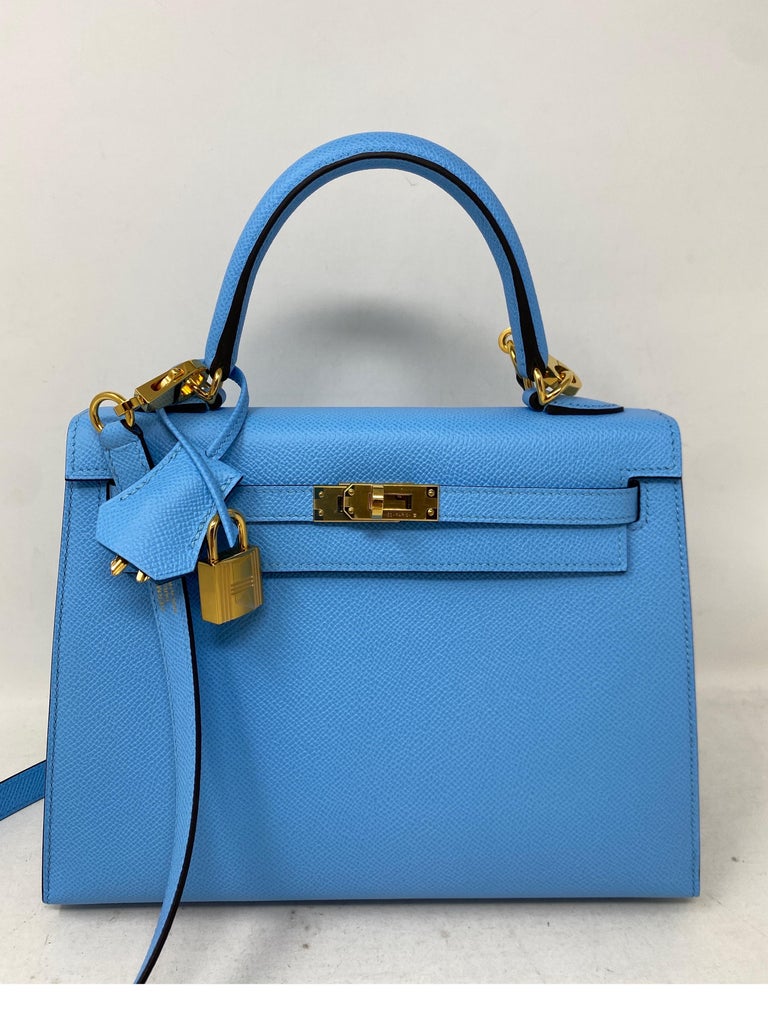 Hermes Celeste Kelly 25 Bag at 1stDibs