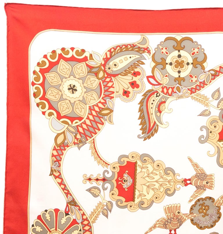 Hermes Cendrillon by Karin Swildens Silk Scarf For Sale at 1stDibs