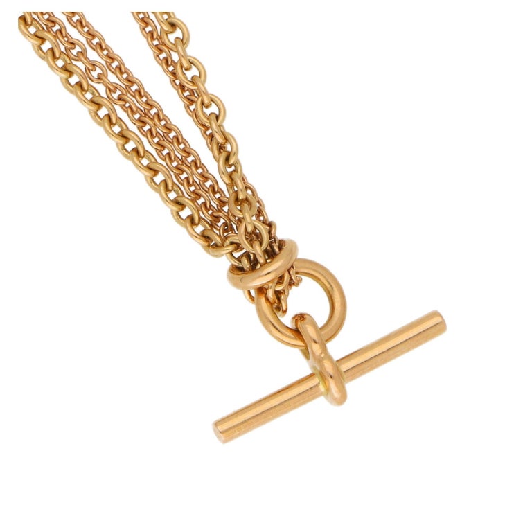 Hermes Chain d'Ancre Black Pearl Diamond Sautoir Tassel Necklace at 1stDibs