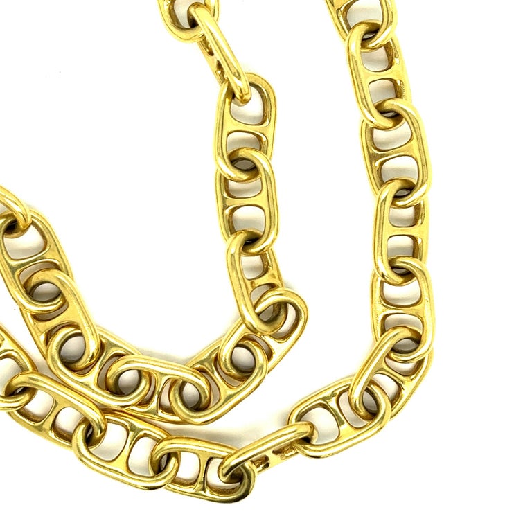 Hermés Chain D'ancre Long Necklace For Sale at 1stDibs