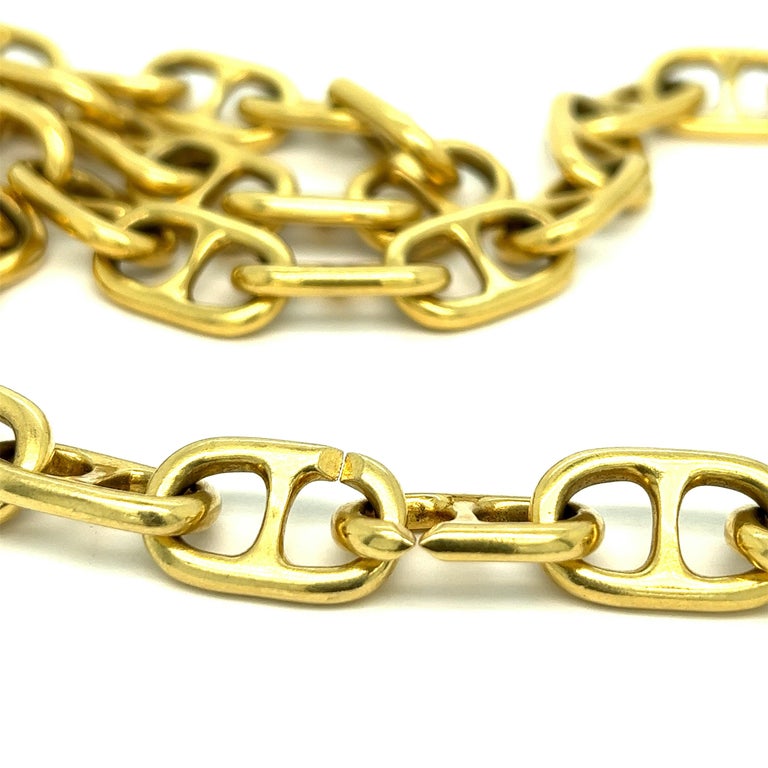 Hermés Chain D'ancre Long Necklace For Sale at 1stDibs