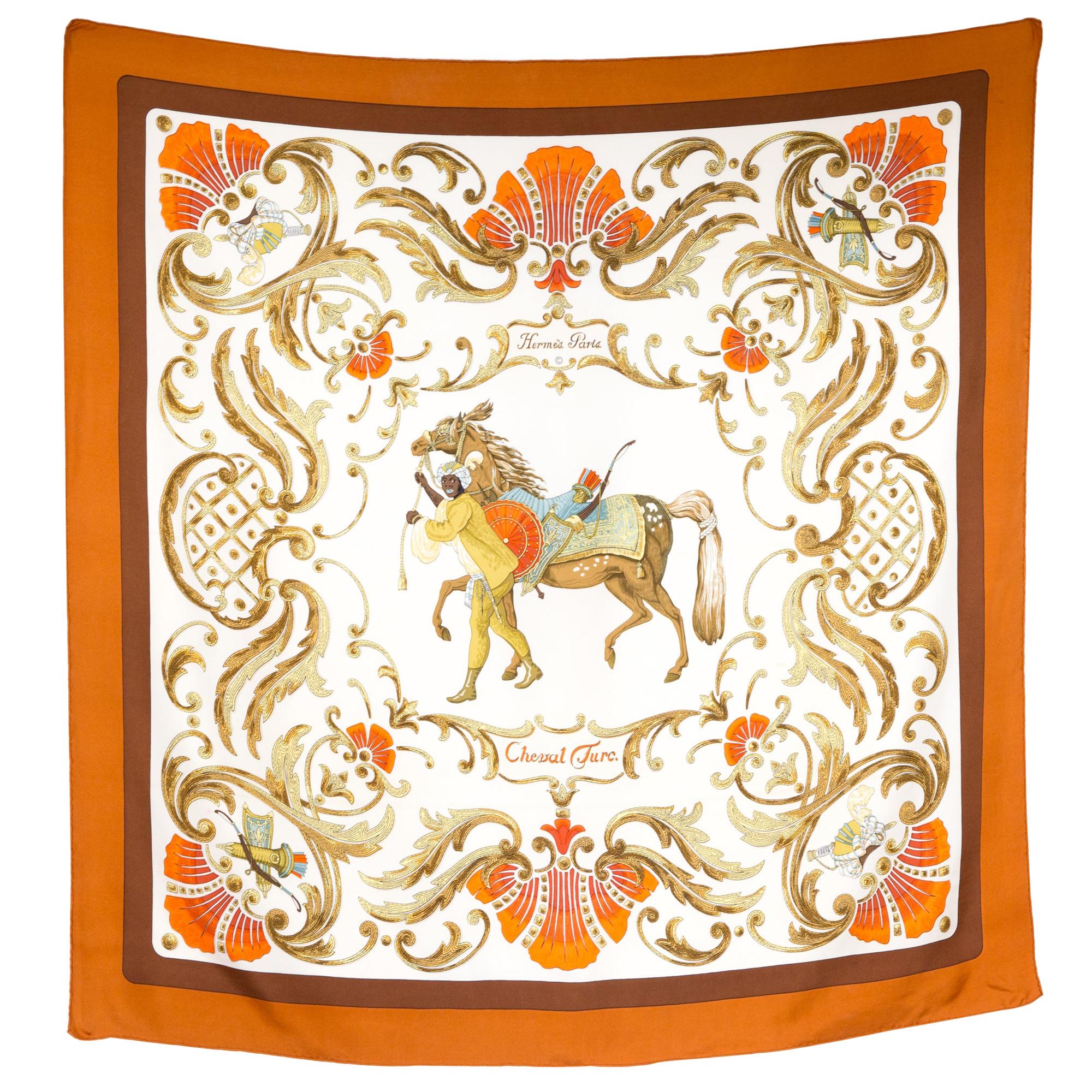 Vintage 1977 Hermes Tigre Royal Scarf by Christiane Vauzelles at ...