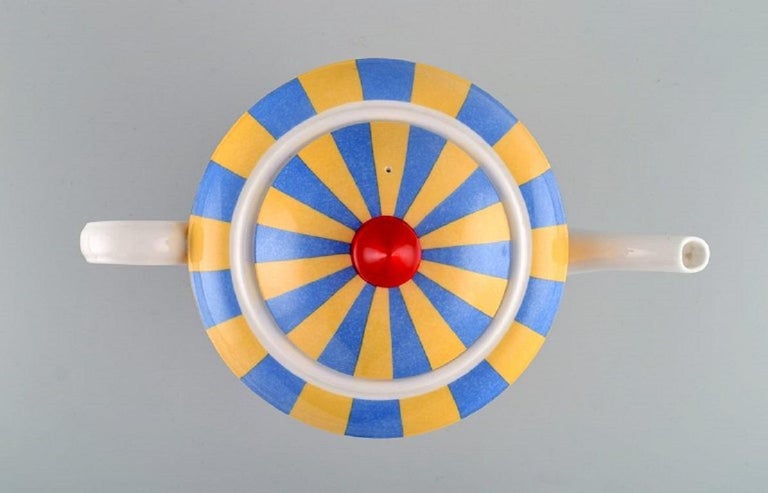 Hermès Circus Tea Service, Porcelain Teapot, Cream Jug and Sugar Bowl ...