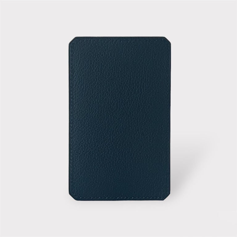 Hermes City 3CC Colorblock Card Holder In Noir And Vert-De-Gris, Black ...