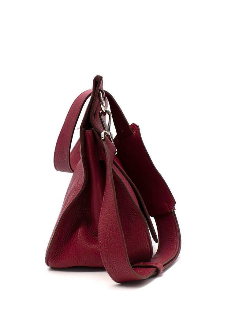 Hermes Clemence Leather Tosca Jypsiere 31 PHW at 1stDibs