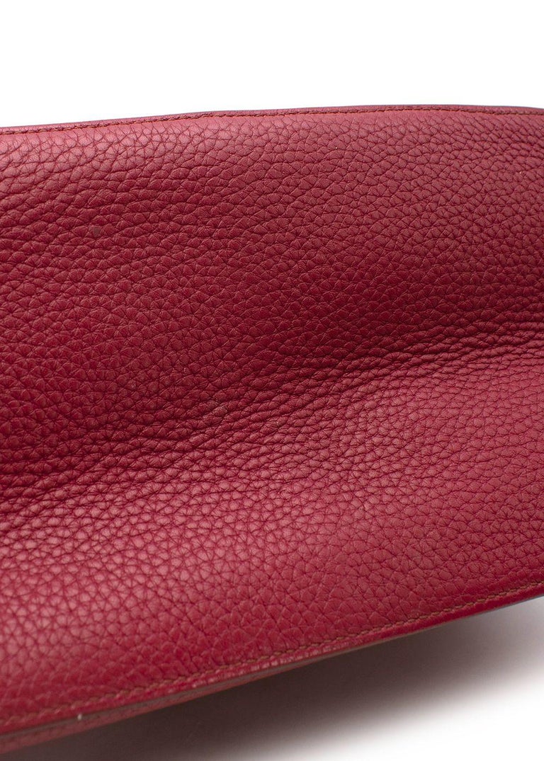 Hermes Clemence Leather Tosca Jypsiere 31 PHW at 1stDibs