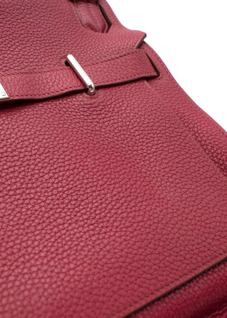 Hermes Clemence Leather Tosca Jypsiere 31 PHW at 1stDibs