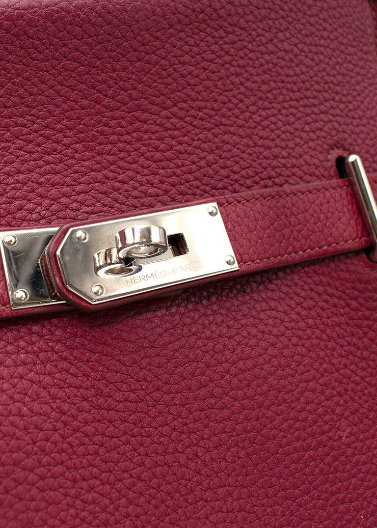 Hermes Clemence Leather Tosca Jypsiere 31 PHW at 1stDibs