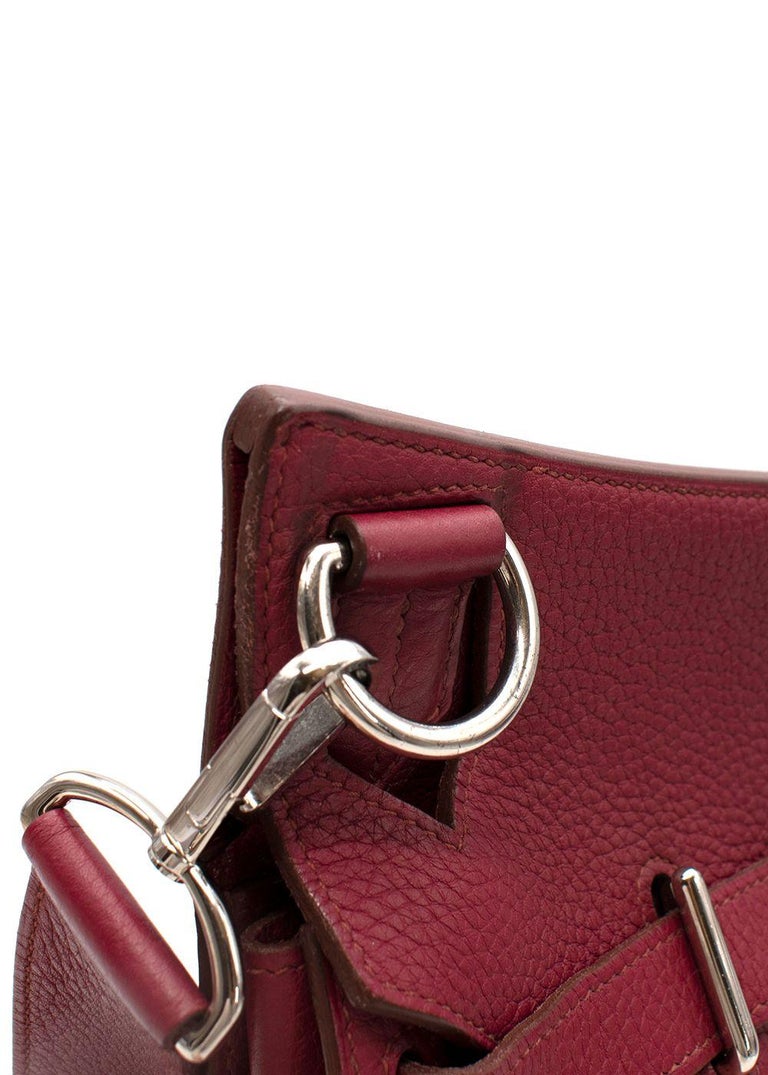 Hermes Clemence Leather Tosca Jypsiere 31 PHW at 1stDibs