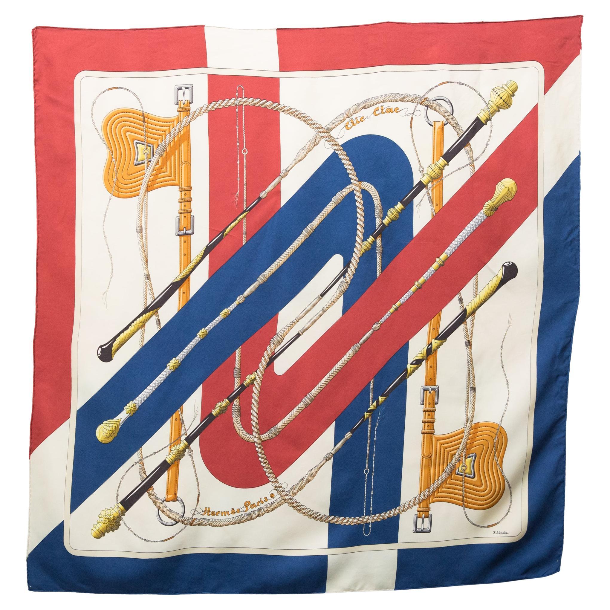 Hermes Tableau de Chasse by Henri de Linares Silk Scarf at 1stDibs ...
