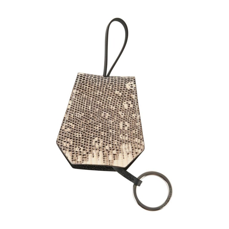 Hermes Clochette Cles Touch Charm Ombre Lizard Key Ring Bag Charm at ...