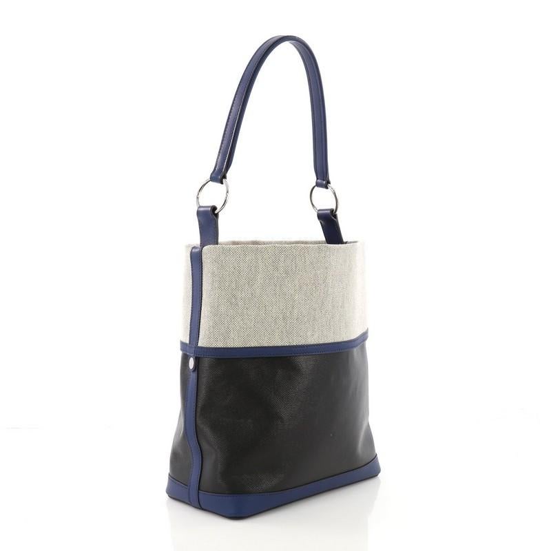 Hermes Col Roule Handbag Toile and Vache Hunter 25 at 1stDibs | col ...