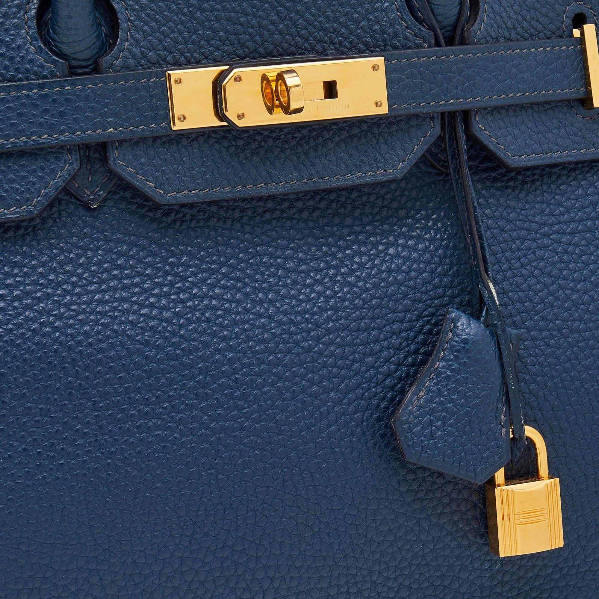 Hermès Colvet Togo Leather Gold Finish Birkin 35 Bag at 1stDibs