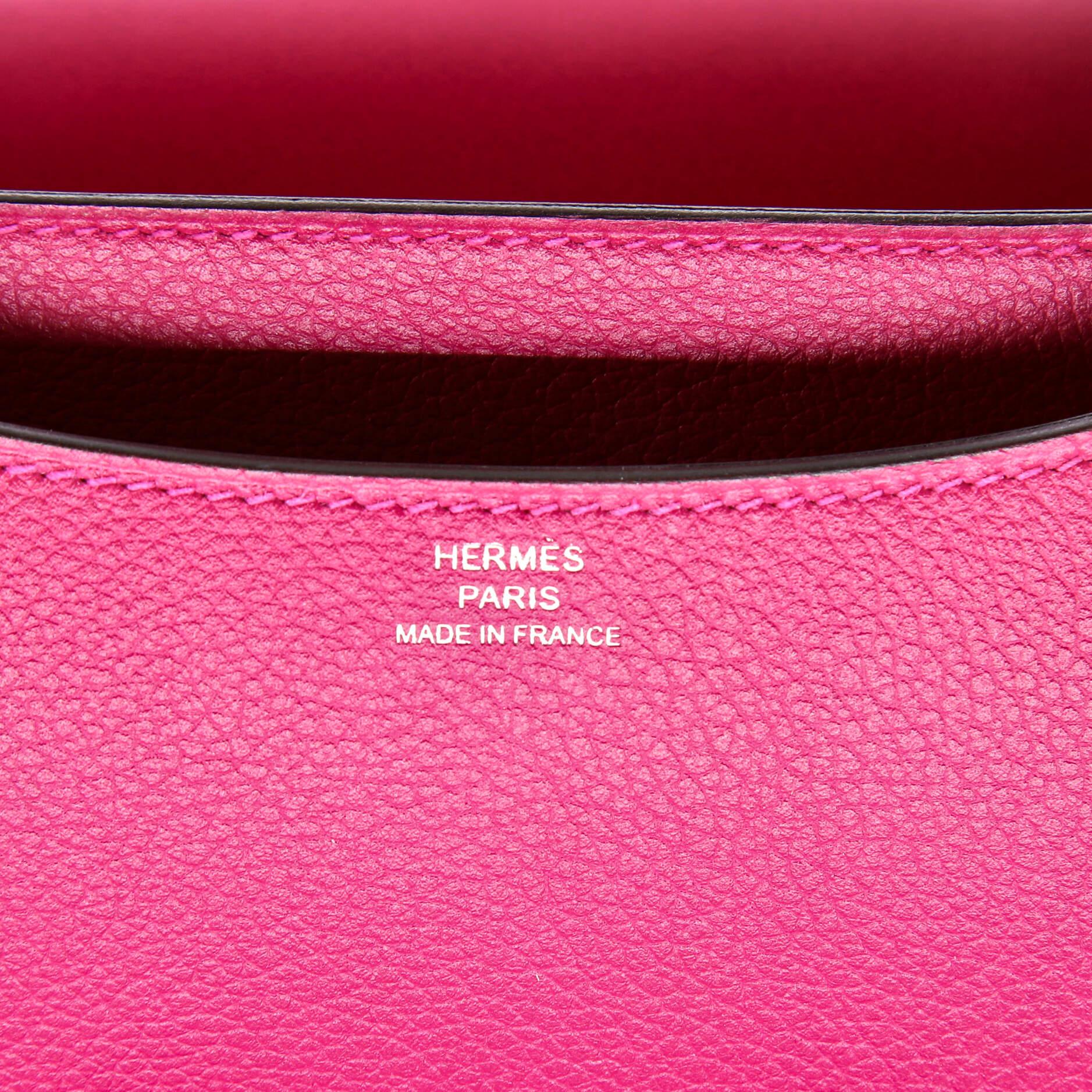 Hermes Constance Bag Evercolor 18 For Sale at 1stDibs