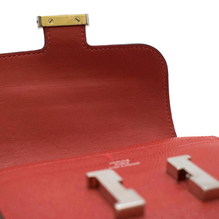 Hermes Constance Compact Rouge Epsom Leather Wallet at 1stDibs | hermes ...