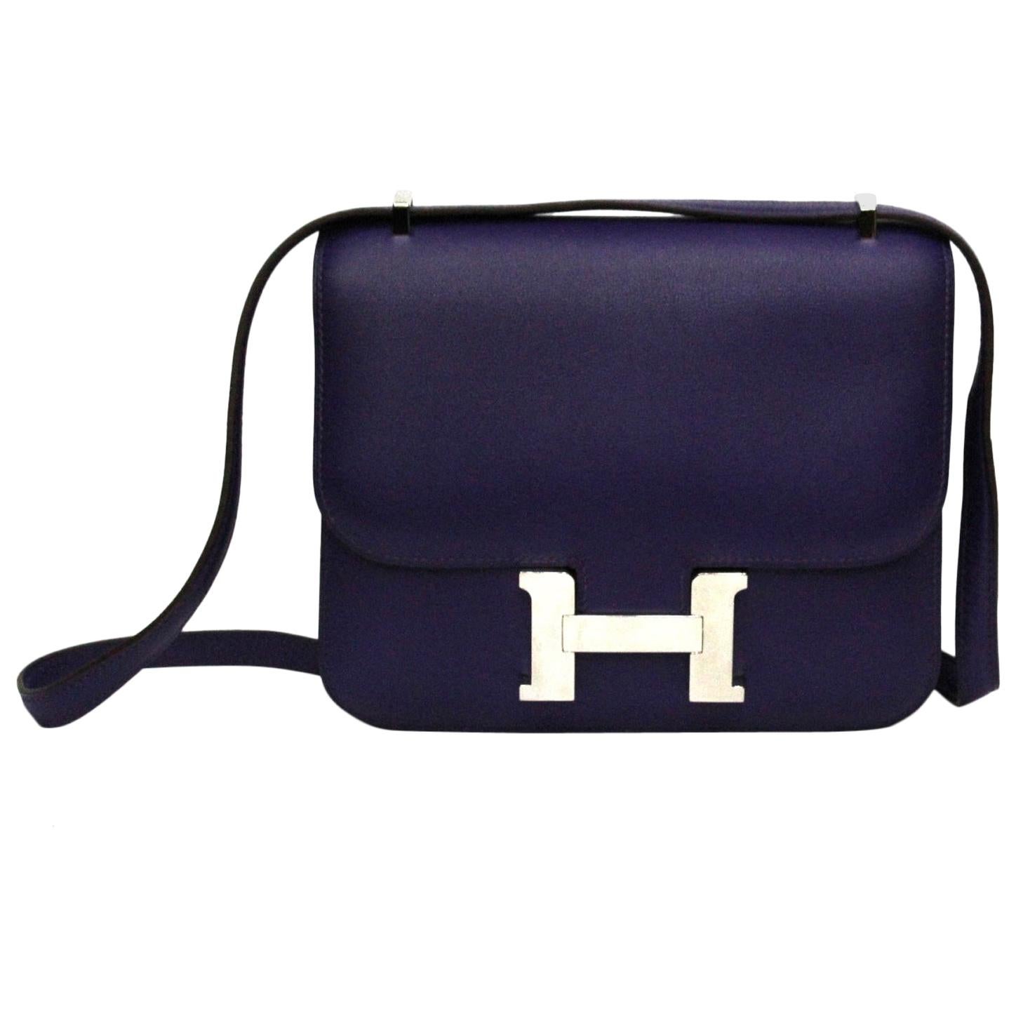Hermes Kelly 28 Black Box Bag at 1stDibs