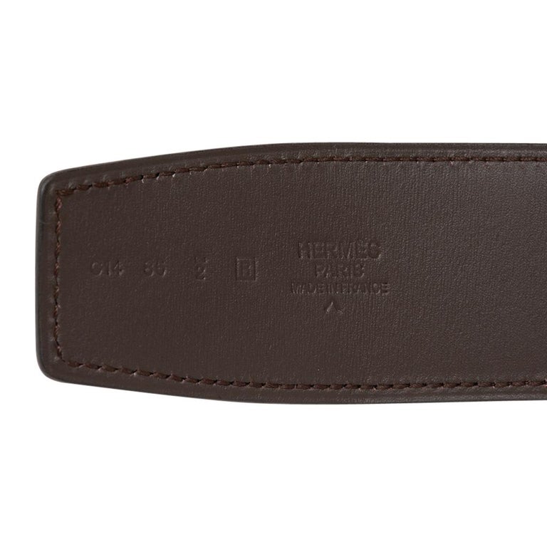 Hermes Constance Havane Matte Porosus Crocodile 42mm Belt Brushed Gold ...