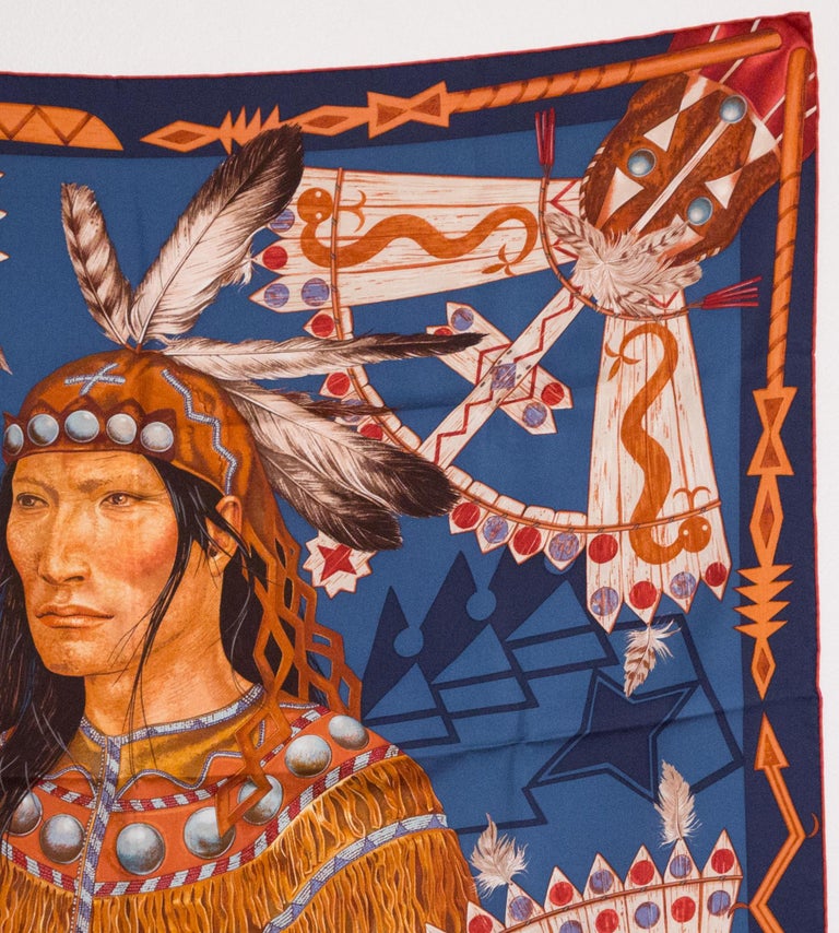 Hermes Cosmogonie Apache by A Tzapoff Silk Scarf at 1stDibs | apache ...
