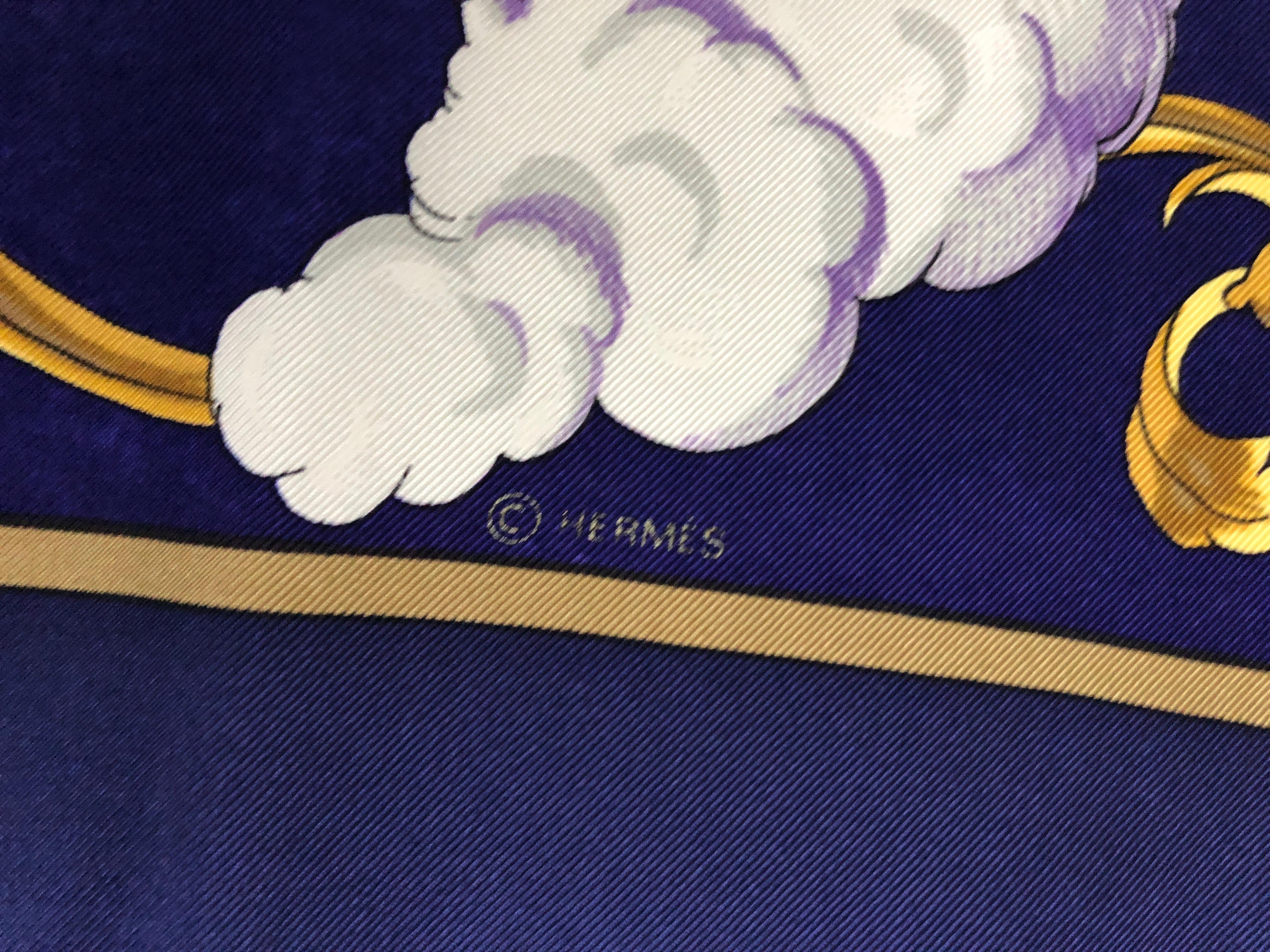 Hermes Cosmos Silk Twill Scarf Shawl by Philippe Ledoux 90cm at 1stDibs ...