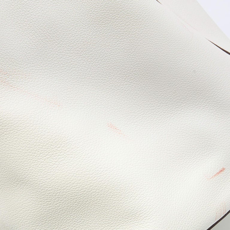 Hermes Craie Evercolor Leather Licol Bag For Sale at 1stDibs