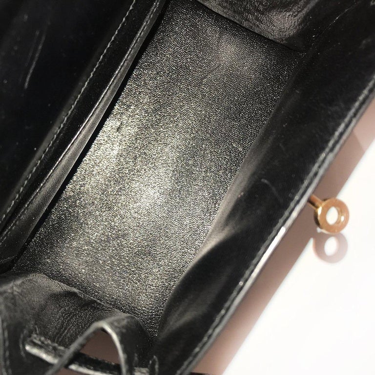 Hermès Croc Mini Kelly (20cm) Vintage 1981 at 1stDibs