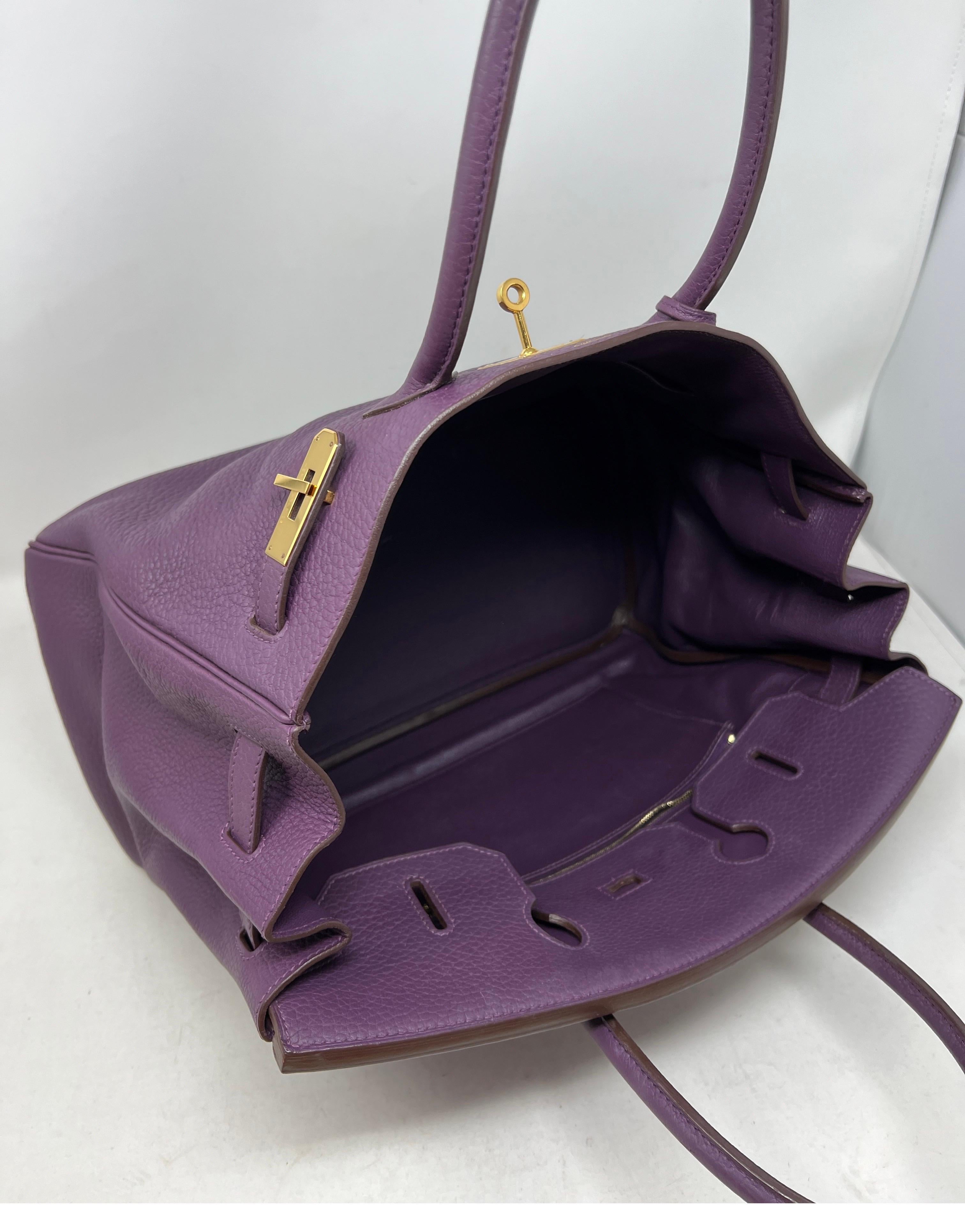 Hermes Crocus Purple Birkin 35 Bag For Sale at 1stDibs