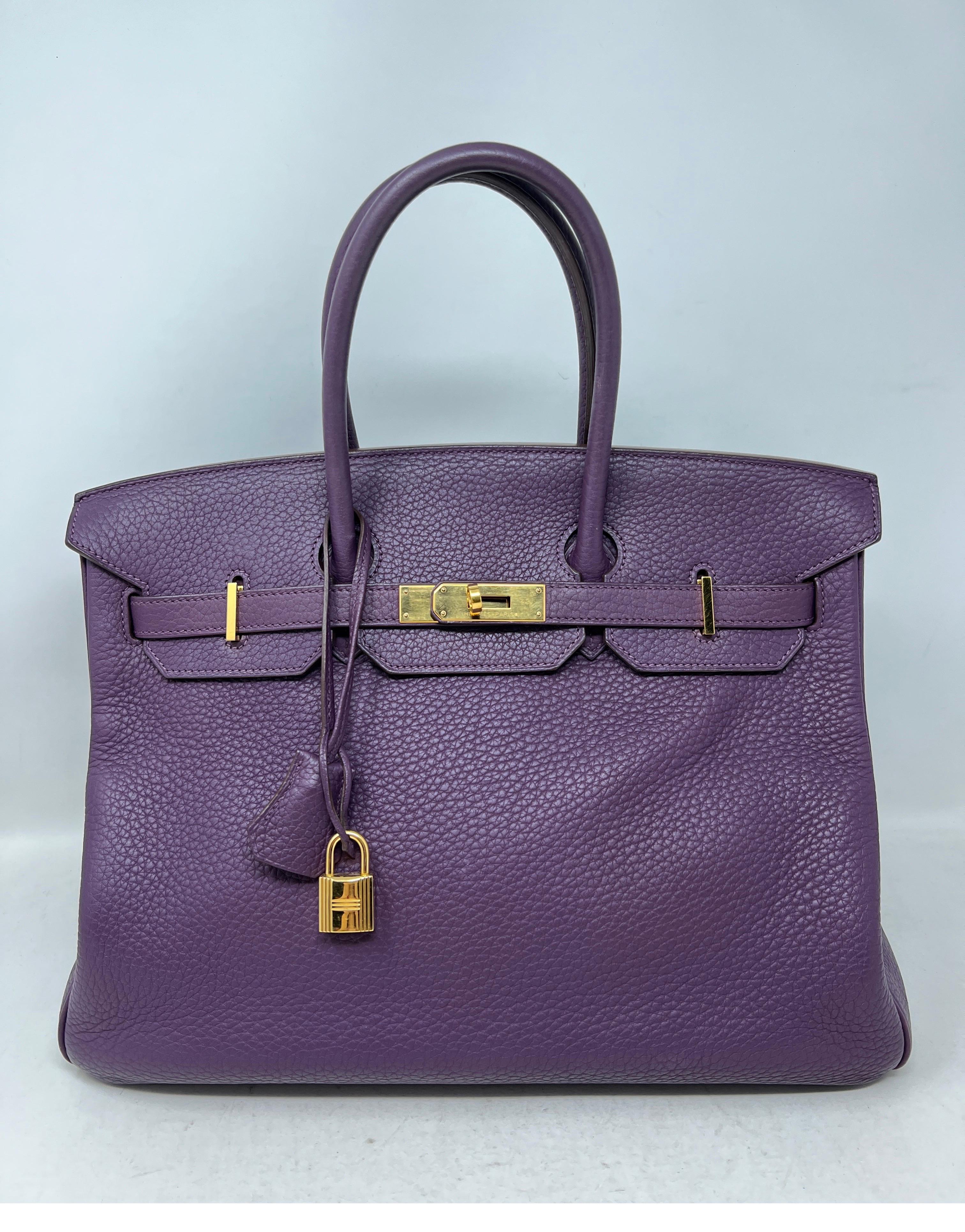 Hermes Crocus Purple Birkin 35 Bag For Sale at 1stDibs