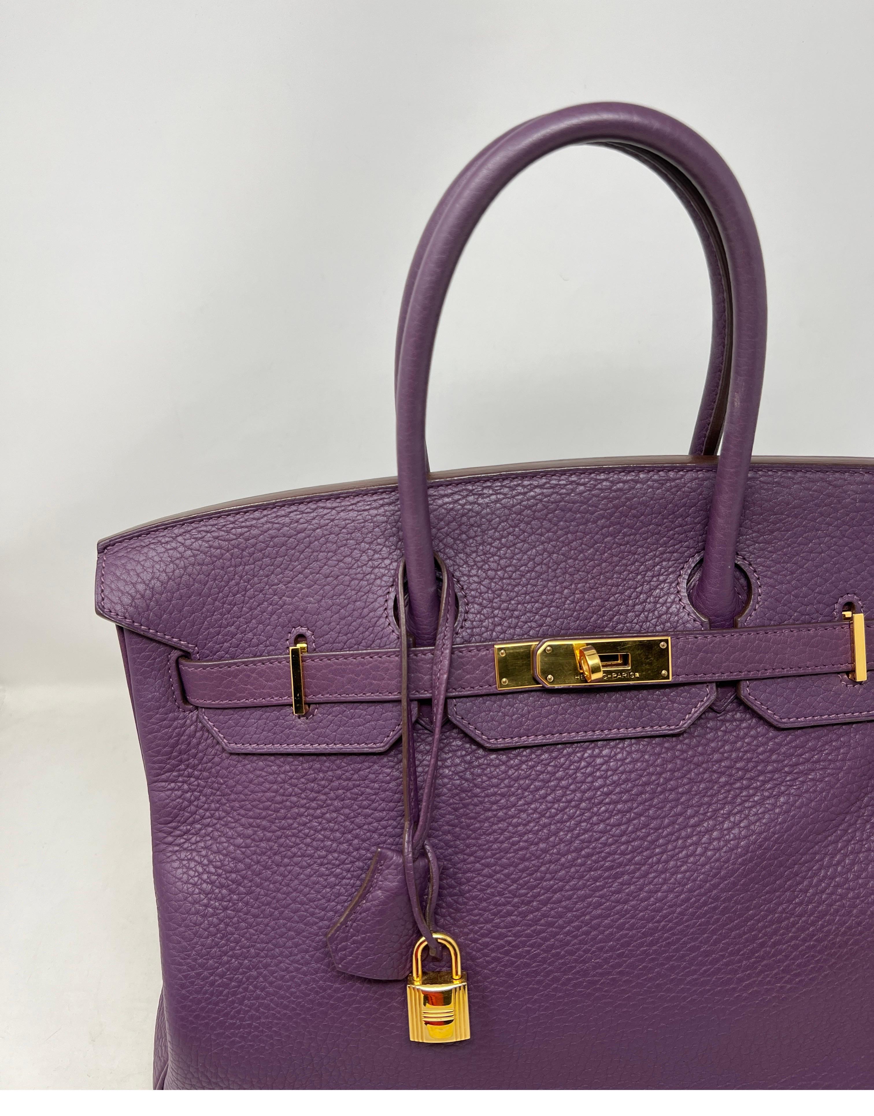 Hermes Crocus Purple Birkin 35 Bag For Sale at 1stDibs
