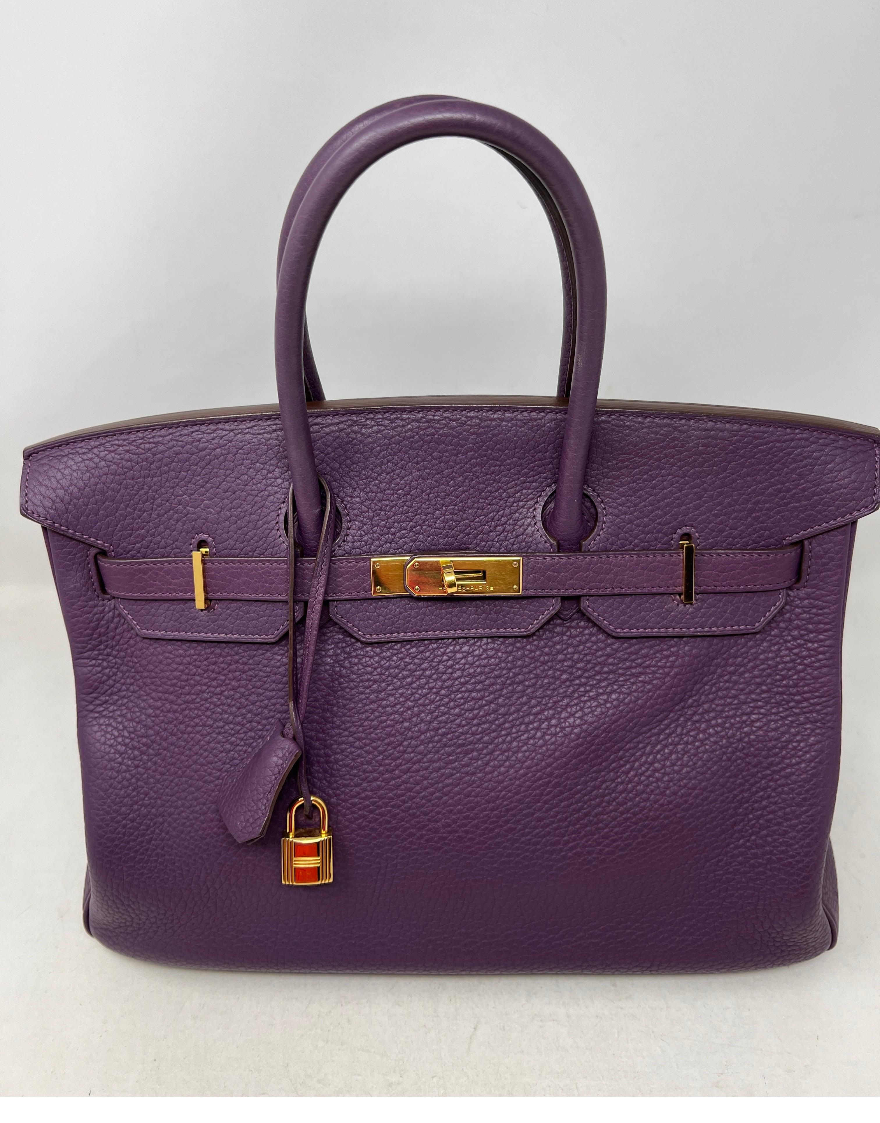 Hermes Crocus Purple Birkin 35 Bag For Sale at 1stDibs