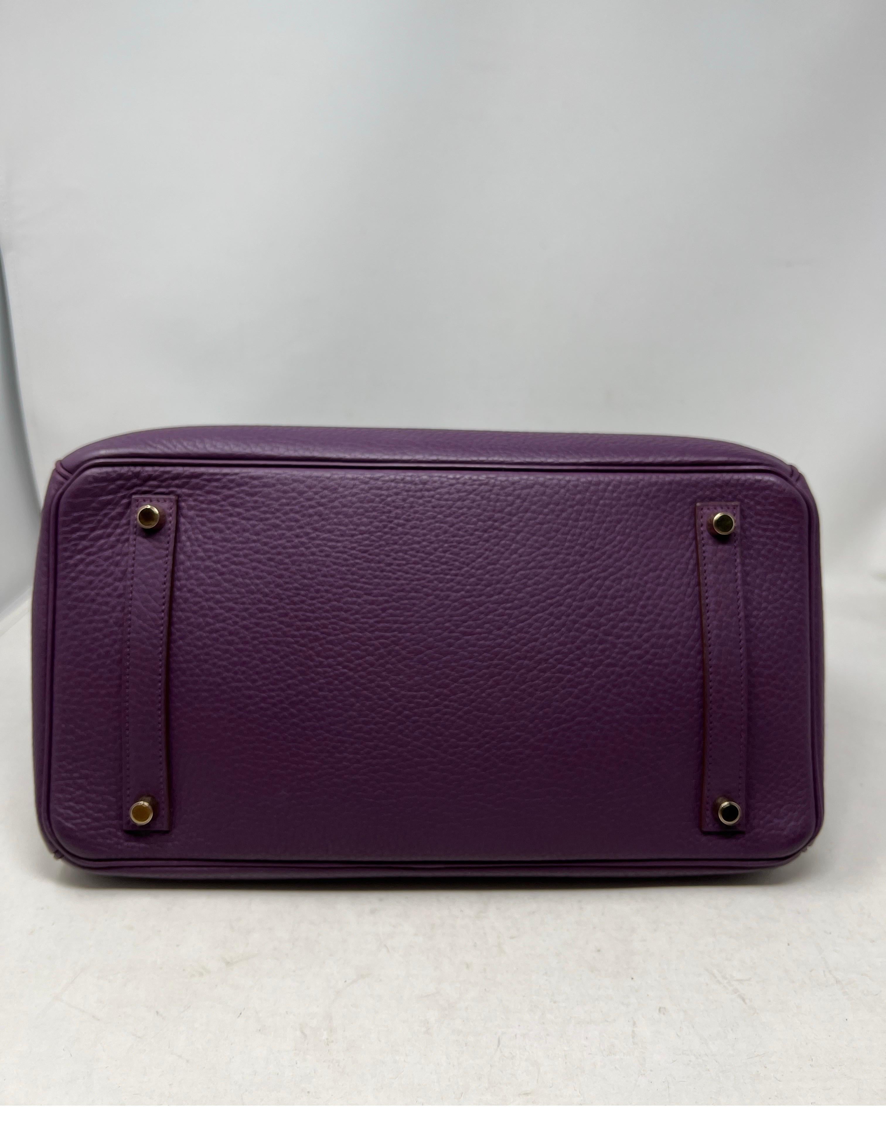 Hermes Crocus Purple Birkin 35 Bag For Sale at 1stDibs