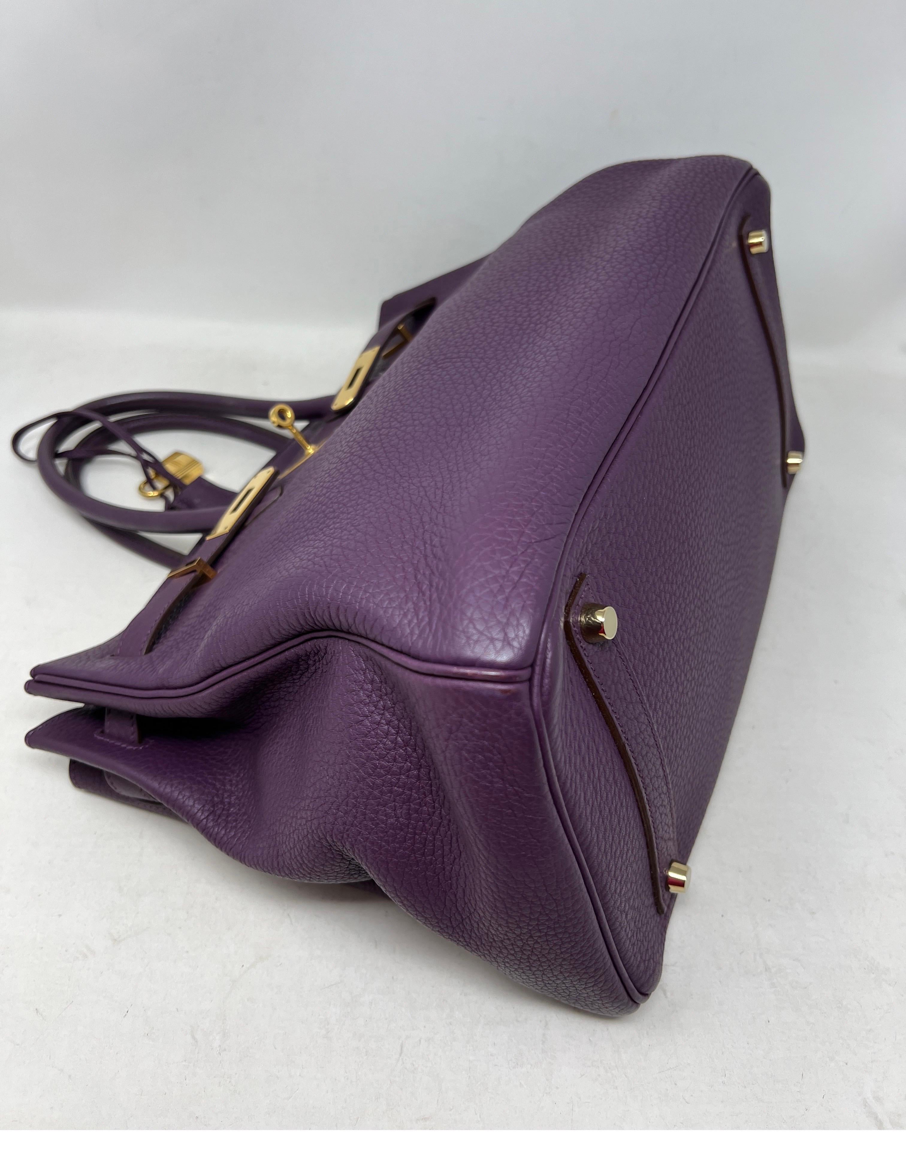 Hermes Crocus Purple Birkin 35 Bag For Sale at 1stDibs