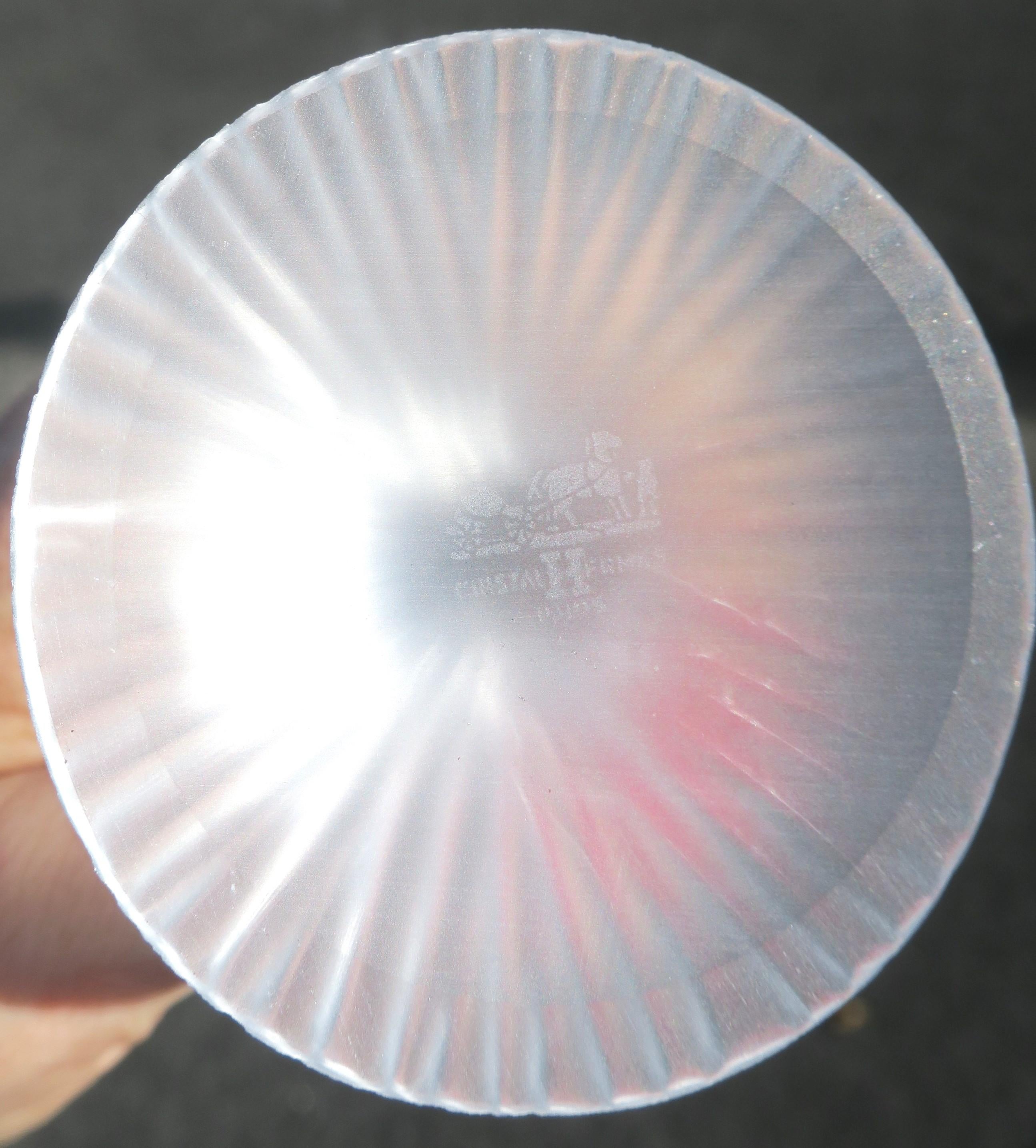 Hermès Crystal Wine or Cocktail Glasses, Pair For Sale at 1stDibs