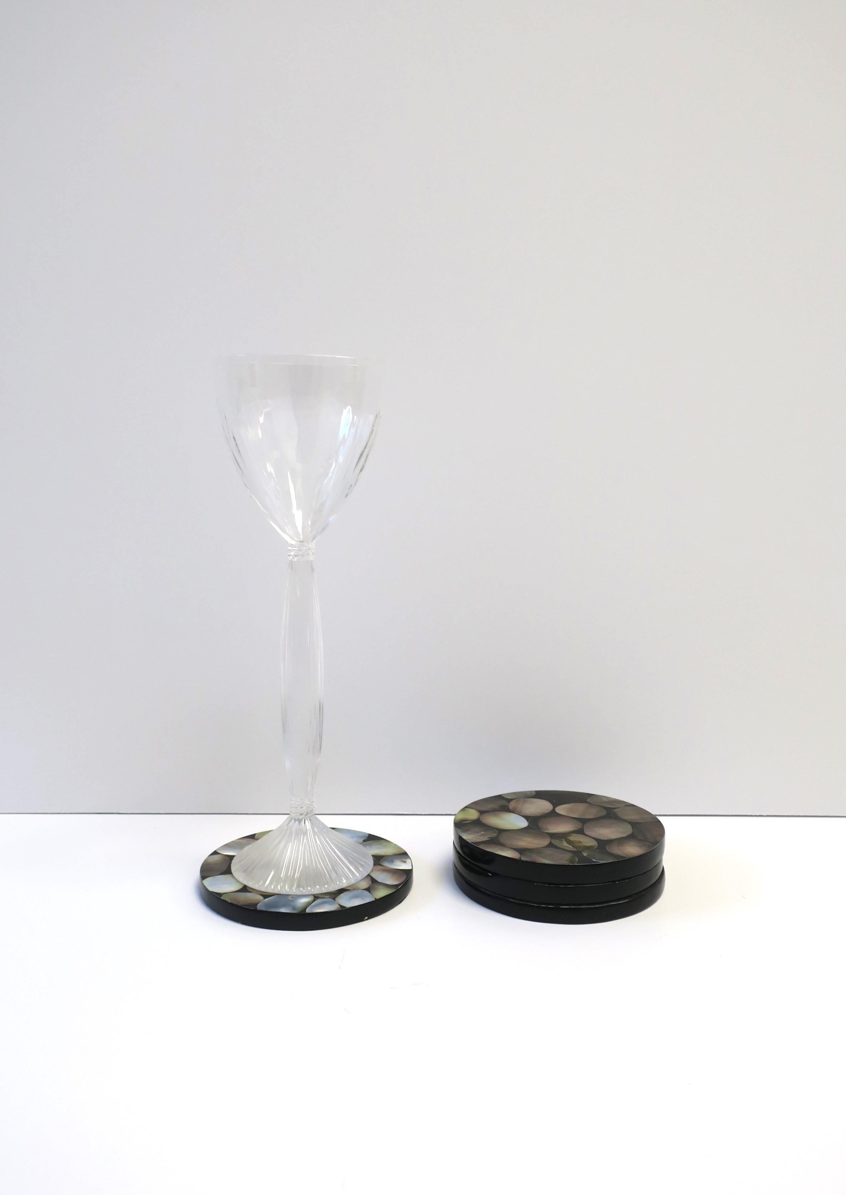Hermès Crystal Wine or Cocktail Glasses, Pair For Sale at 1stDibs