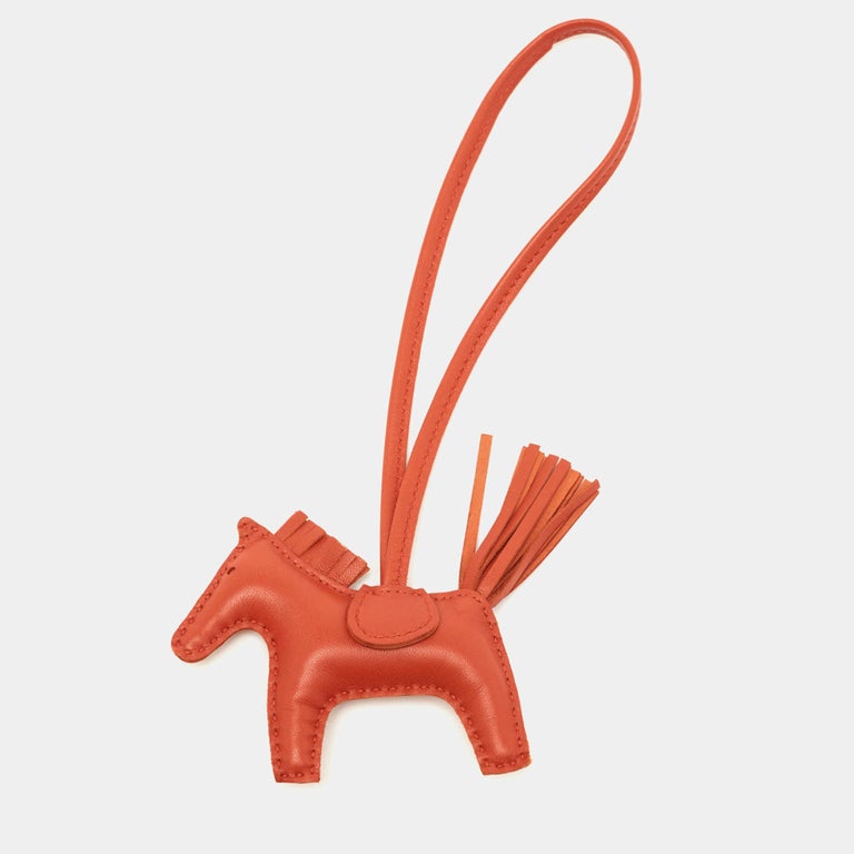 Hermes Cuivre Milo Leather Rodeo Bag Charm PM For Sale at 1stDibs