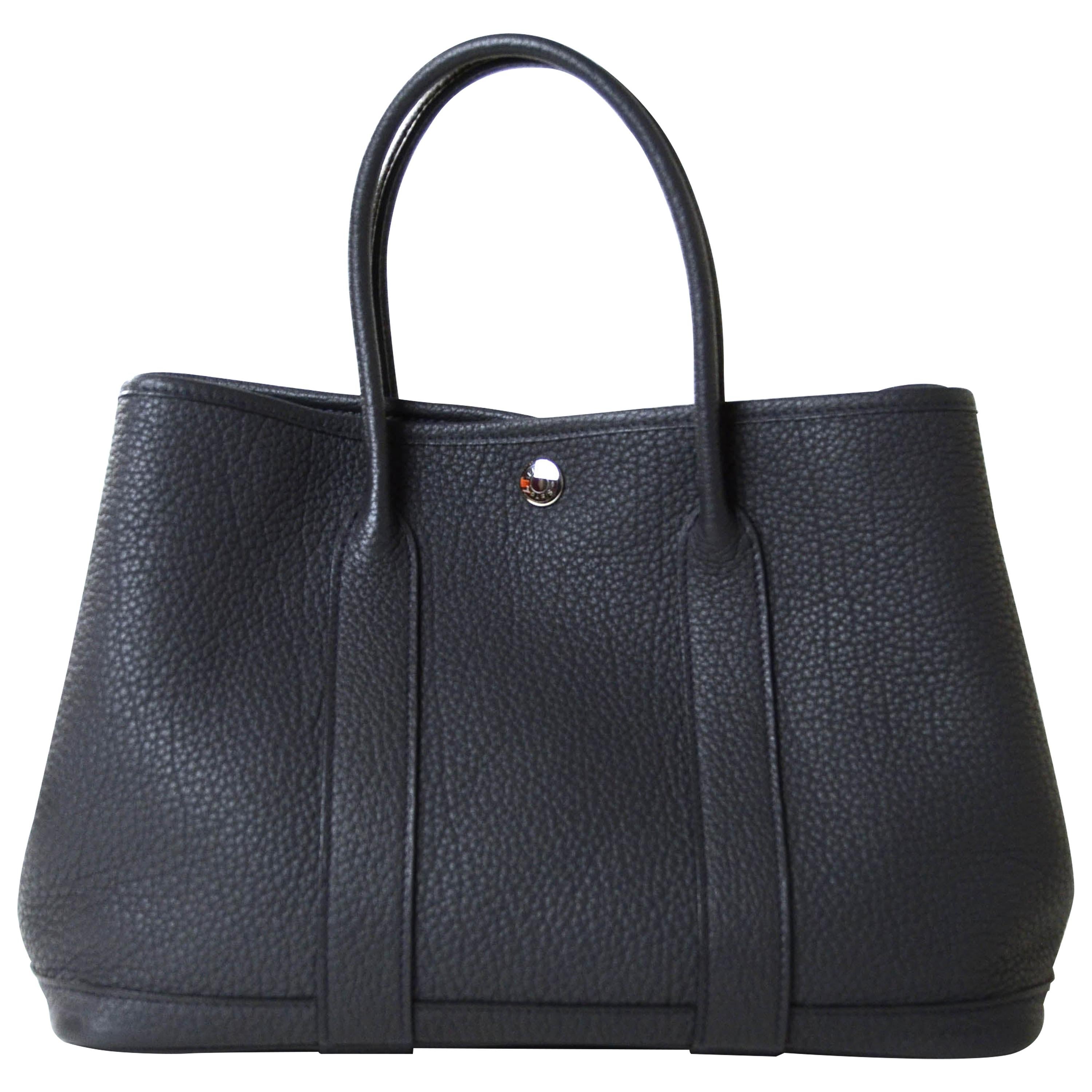 Hermes Indigo Leather Clochette at 1stDibs