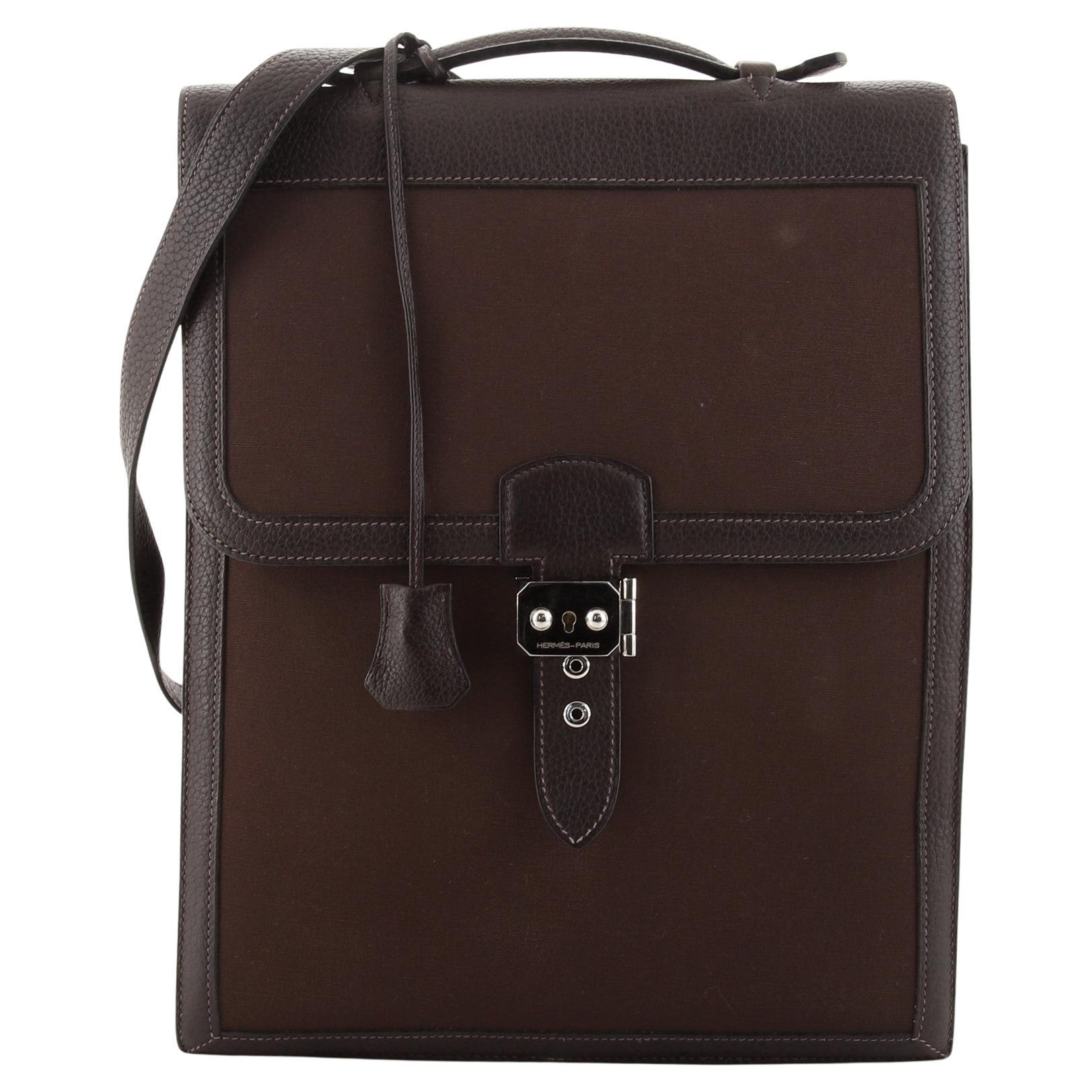 Hermes Colorado Handbag Leather and Toile MM at 1stDibs | hermes ...