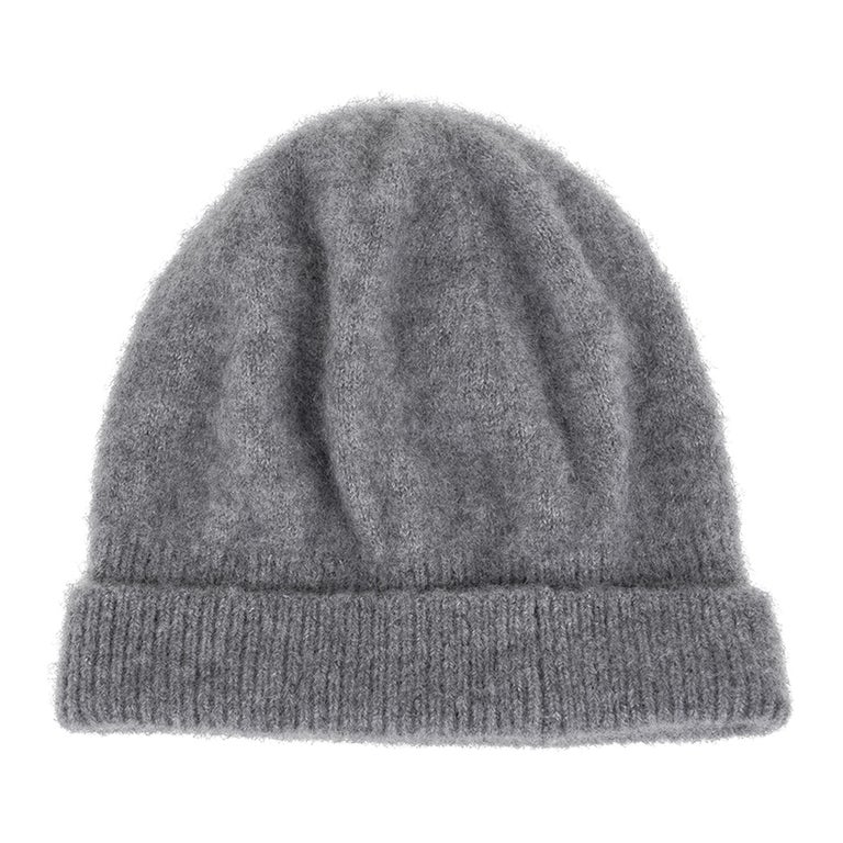 Hermes Diva Beanie and Cowl Set Gris Cashmere / Silk S For Sale at 1stDibs